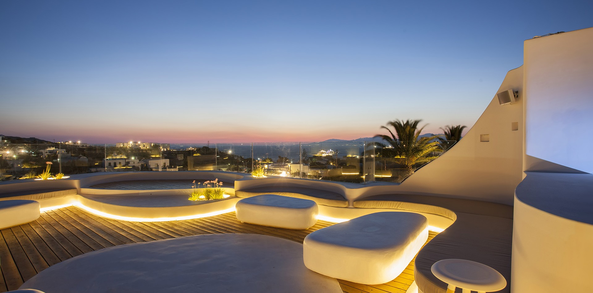 Sky bar at the Andronikos Hotel